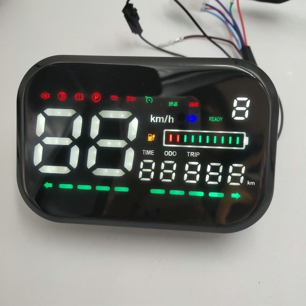 48v60v72v LCD DISPLAY Speedometer+Battery PowerLevel Indicator+Odometer ...