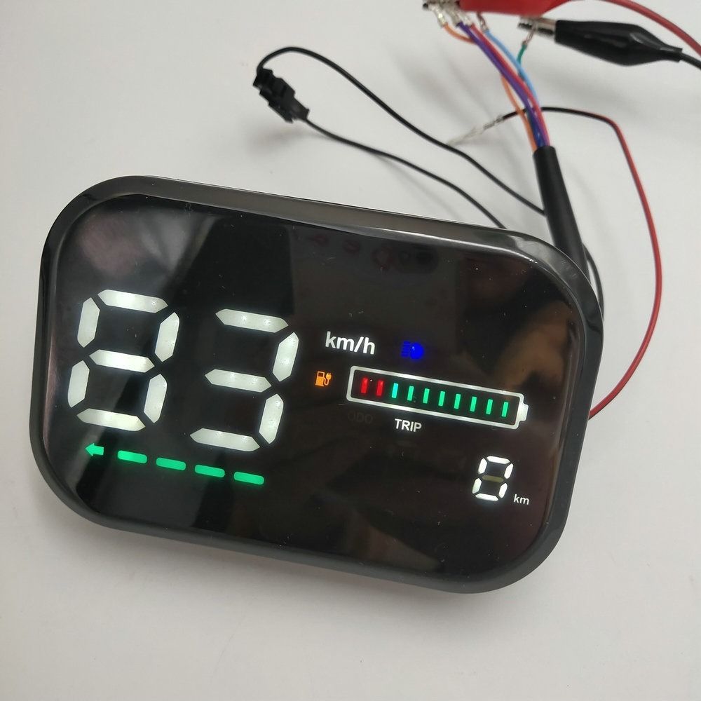 48v60v72v LCD DISPLAY Speedometer+Battery PowerLevel Indicator+Odometer ...