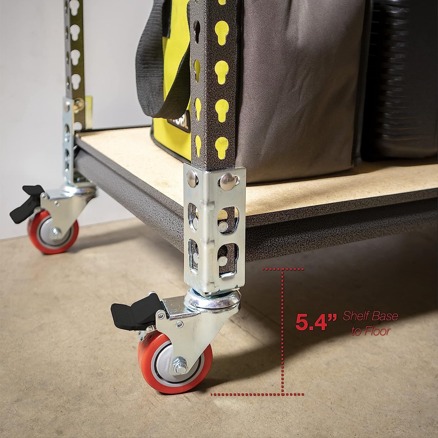 4pc - Storage Rack Caster Wheels (Adapts to Boltless Self Locking ...