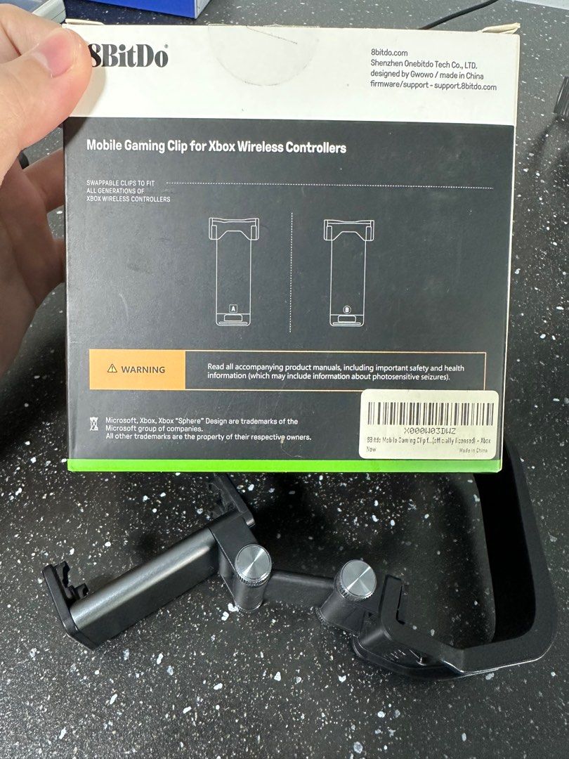 8Bitdo Mobile Gaming Clip for Xbox Controllers, Video Gaming, Gaming ...