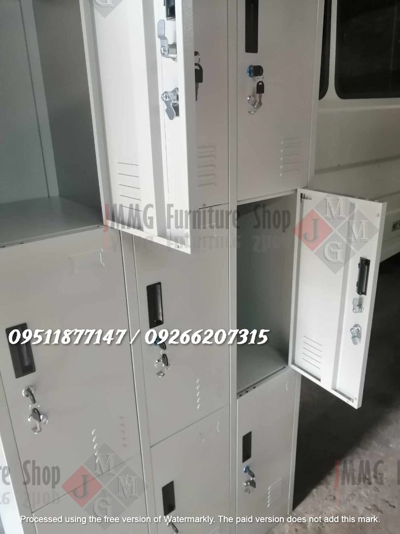 9 DOOR STEEL LOCKER CABINET . DOUBLE LOCK . JMMG OFFICE FURNITURE on ...