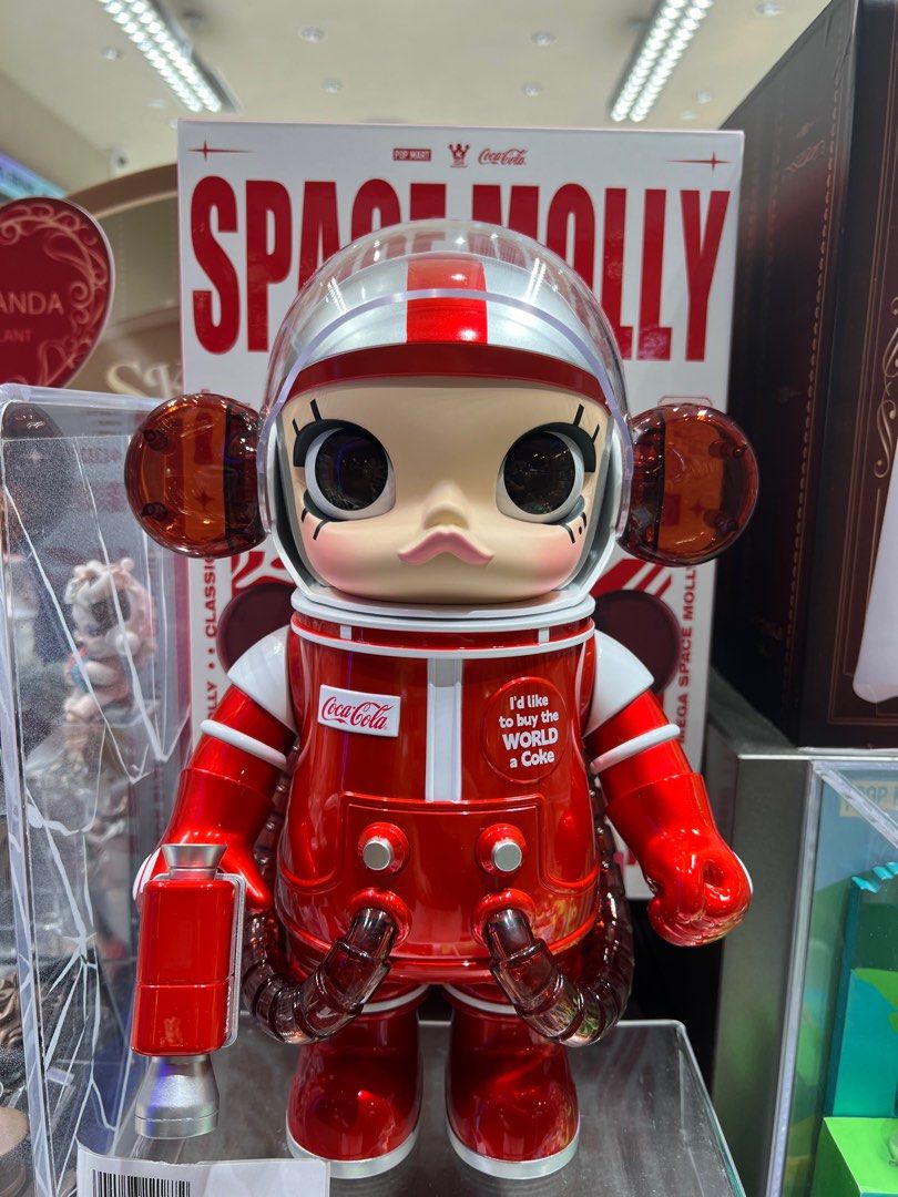 全新 泡泡瑪特 popmart space Molly Coca Cola 400% 可樂 Molly , 興趣及遊戲, 玩具 & 遊戲類 ...