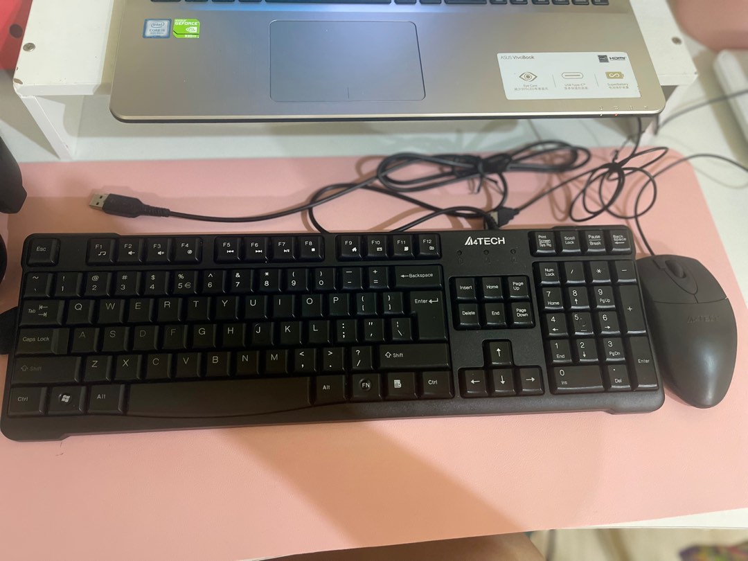 A4 Tech keyboard and Mouse, Computers & Tech, Parts & Accessories, Computer Keyboard on Carousell