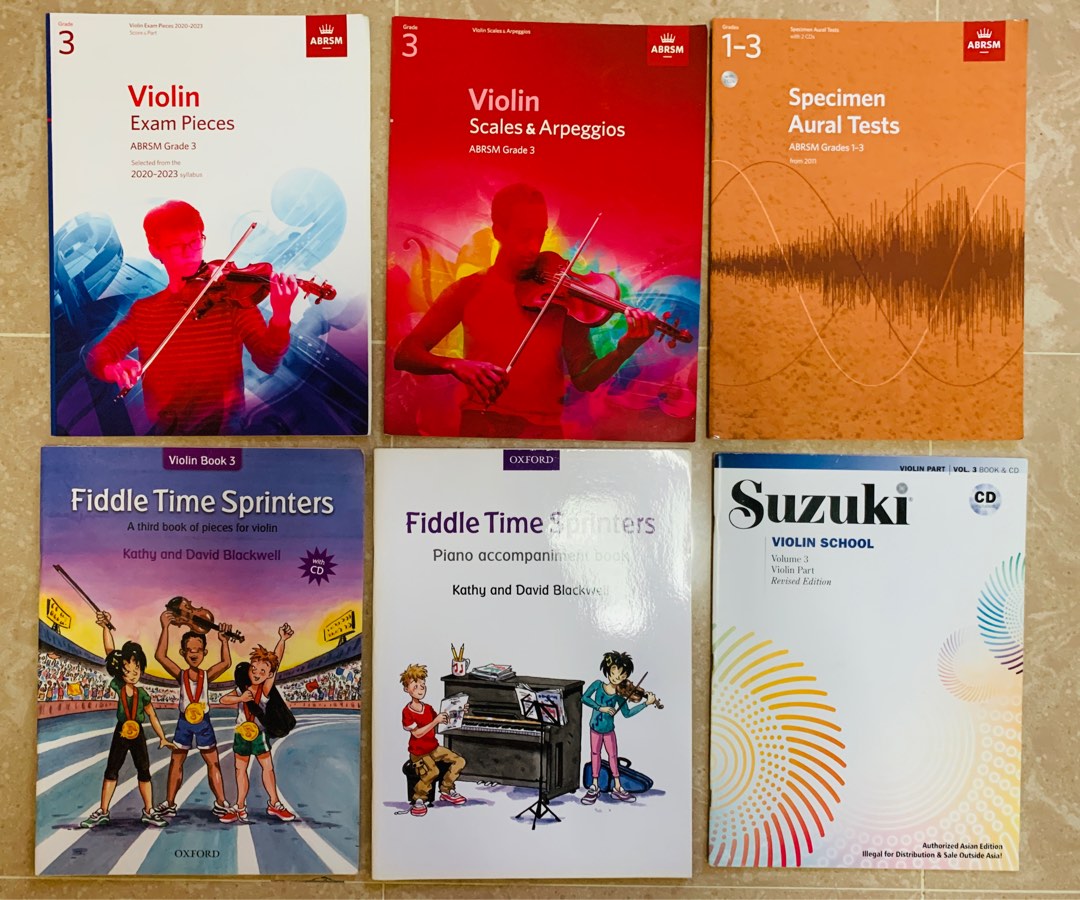 ABRSM Grade 3 Violin Complete Set of Books, Hobbies & Toys, Music & Media, Music Accessories on ...