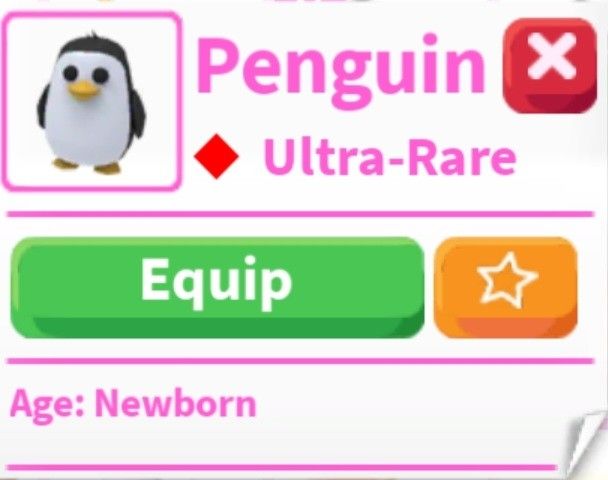 adopt me PENGUIN, Video Gaming, Gaming Accessories, In-Game Products on ...