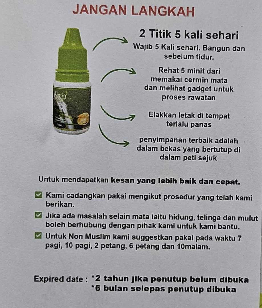 Ainun Therapy Toner Mata (Merawat Masalah Mata Anda), Beauty & Personal ...