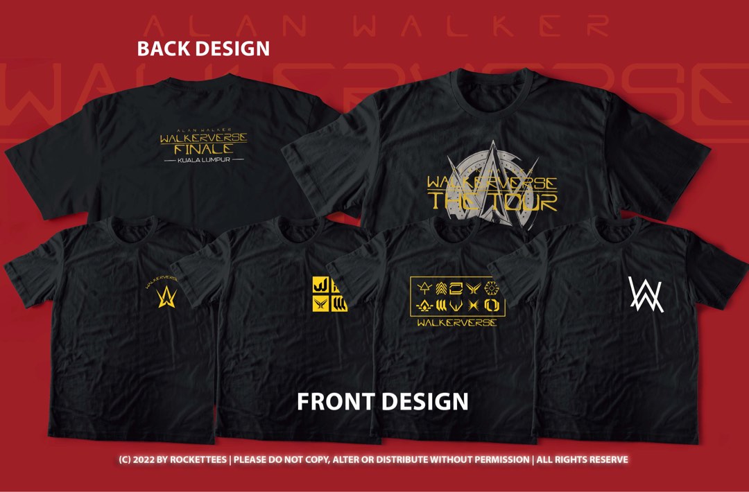 Alan Walker Walkerverse Tour in KL Tshirt & Totebag 100% Cotton Unisex ...
