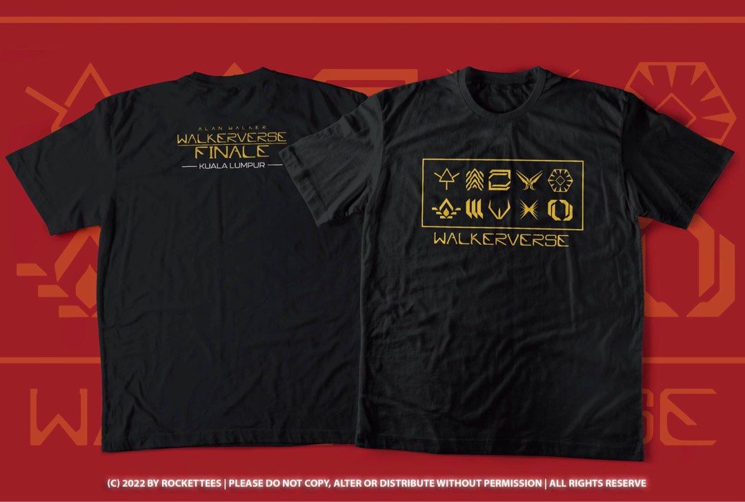 Alan Walker Walkerverse Tour in KL Tshirt & Totebag 100% Cotton Unisex, Men's Fashion, Tops ...