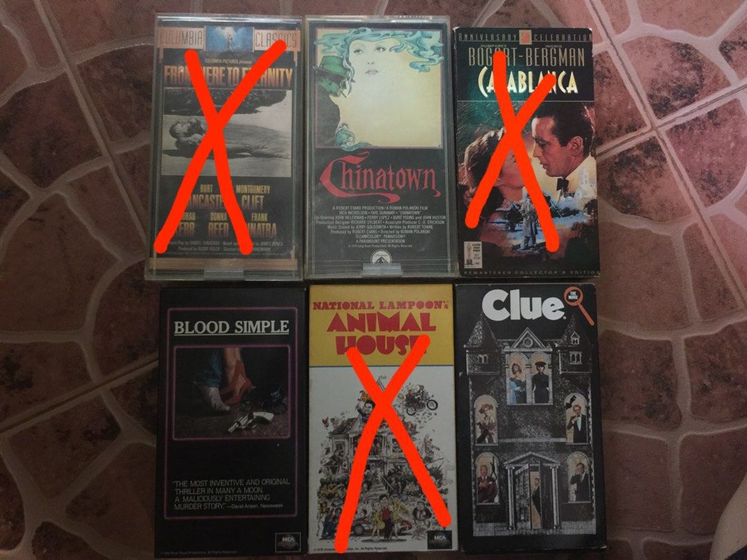 Assorted VHS tape, TV & Home Appliances, TV & Entertainment, Blu-Ray ...