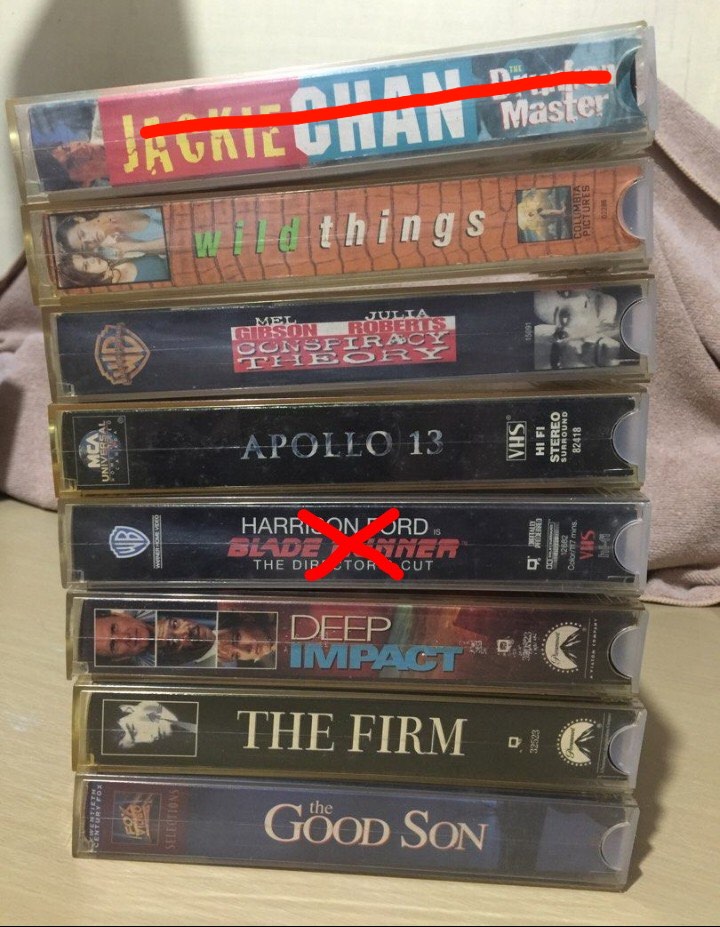 Assorted VHS tape, TV & Home Appliances, TV & Entertainment, Blu-Ray & Media Players on Carousell