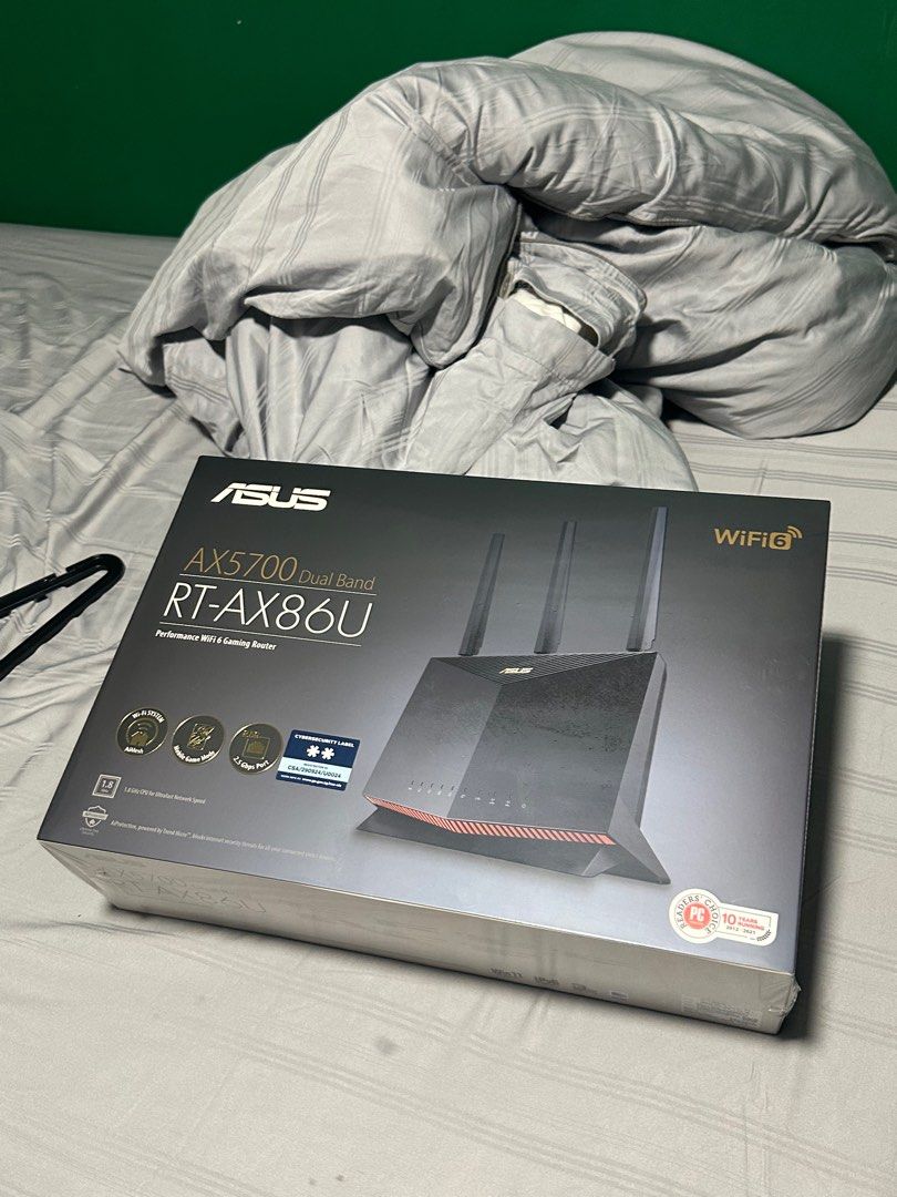 Asus Gaming Router RT-AX86U WIFI 6, Computers & Tech, Parts ...