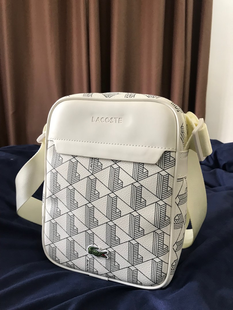 AUTHENTIC LACOSTE MONOGRAM CROSSBODY SHOULDER BAG, Luxury, Bags ...