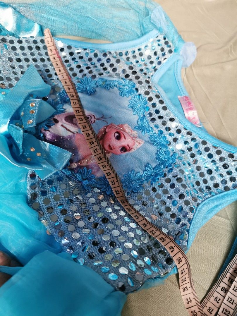 Baju Elsa Frozen Dress, termasuk rambut, Bayi & Anak, Baju Anak ...