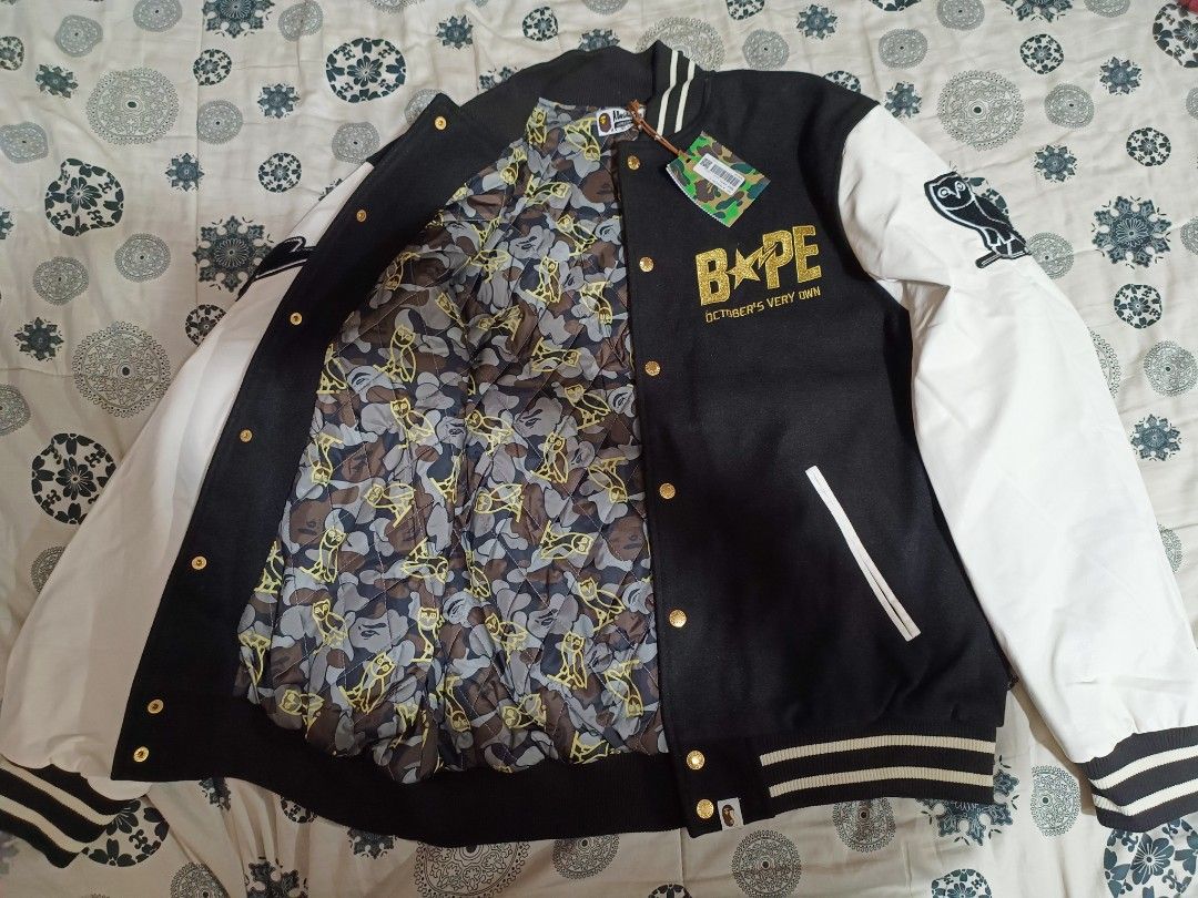 Bape Varsity x OVO (drake), Men's Fashion, Tops & Sets, Hoodies on ...