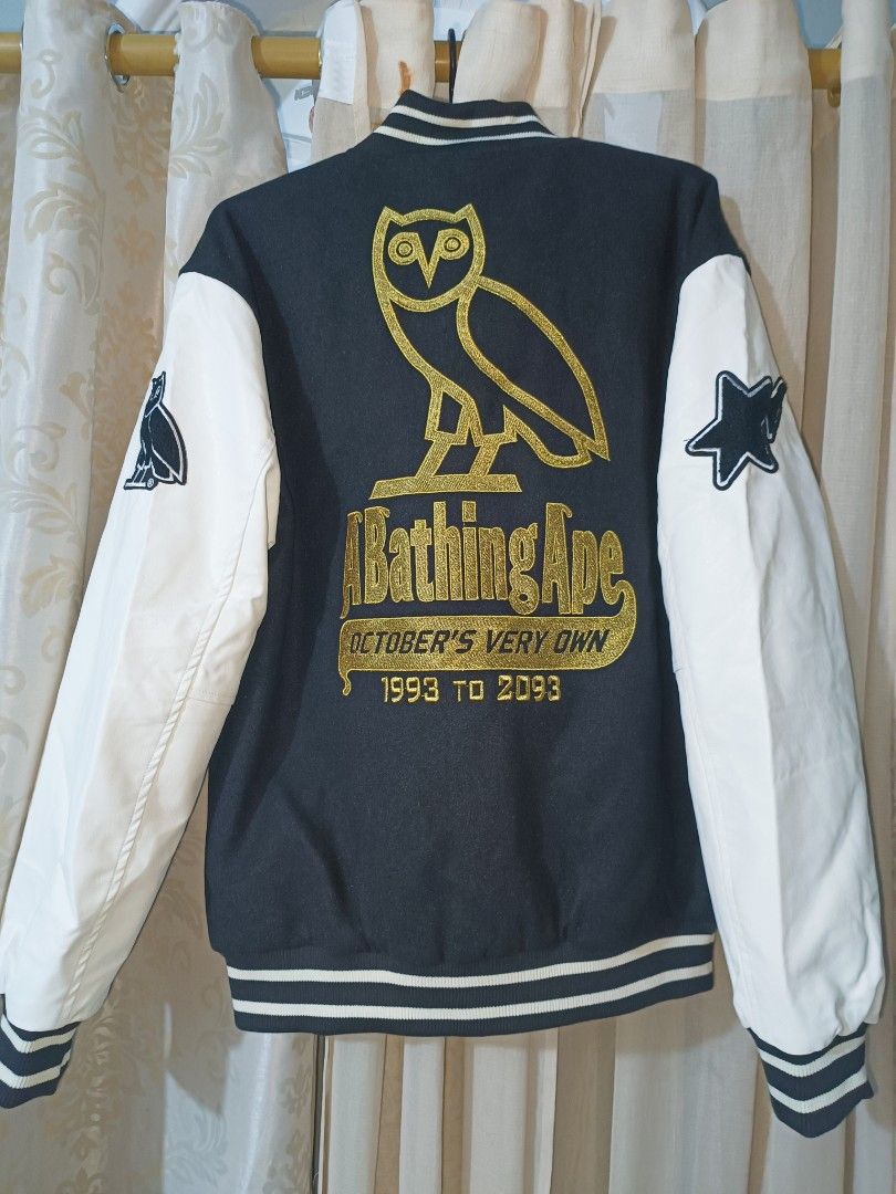 Bape Varsity x OVO (drake), Men's Fashion, Tops & Sets, Hoodies on ...