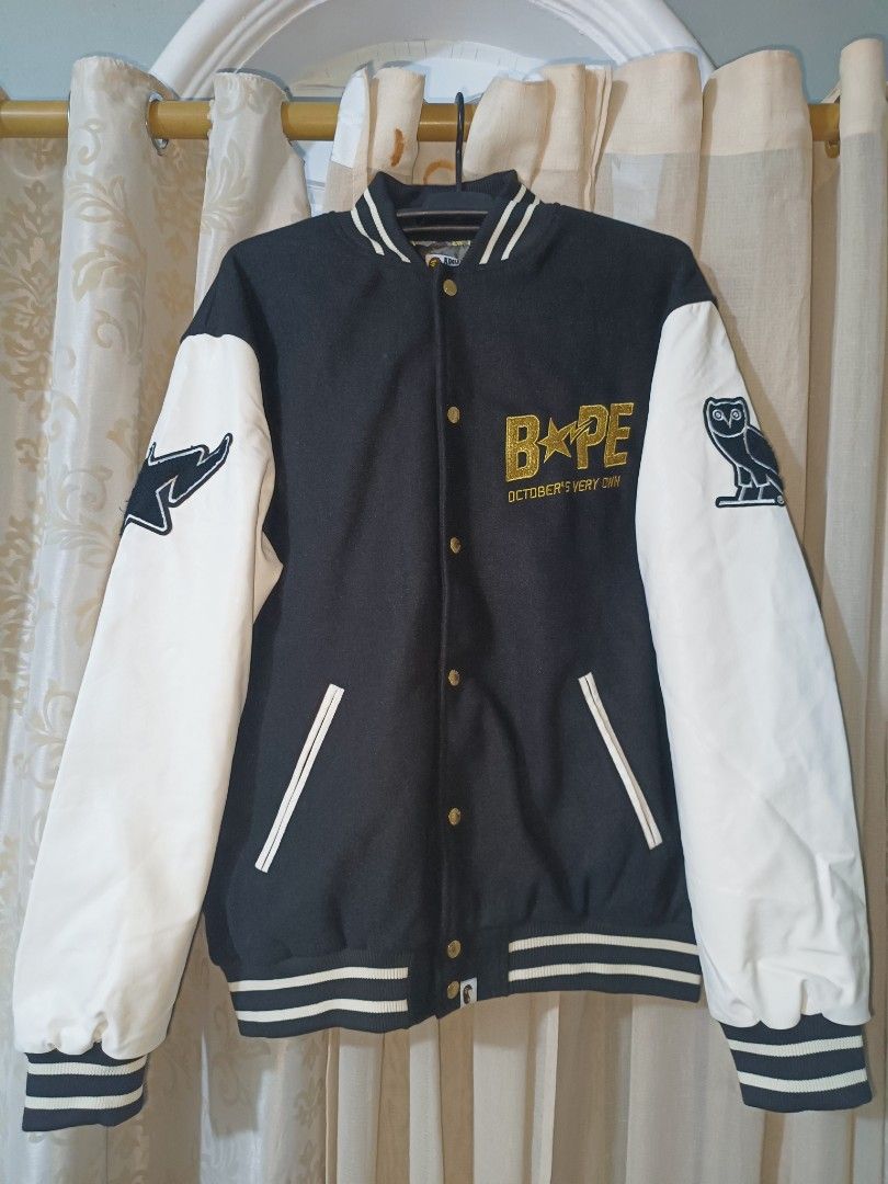 Bape Varsity x OVO (drake), Men's Fashion, Tops & Sets, Hoodies on ...