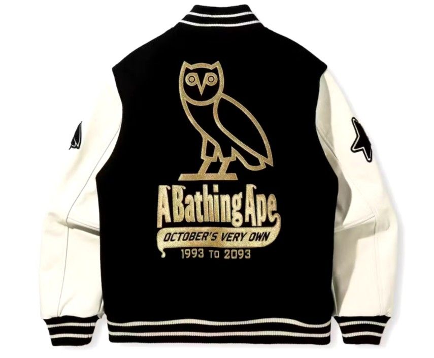 Bape Varsity x OVO (drake), Men's Fashion, Tops & Sets, Hoodies on ...