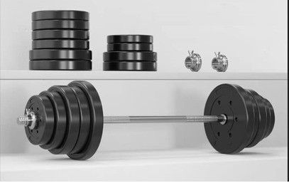 Barbell weight training set 100kg with 1.8m rod, Sports Equipment ...