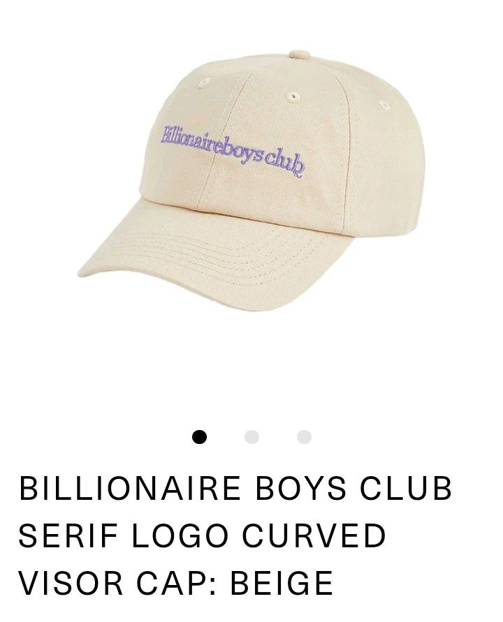 Bbc Serif Logo Curved Visor Cap Beige on Carousell
