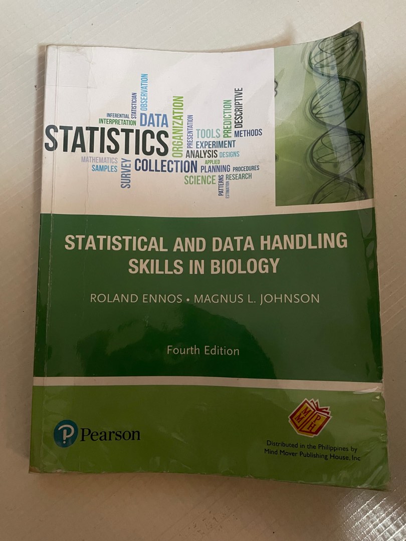 Biostat book / Statistical and Data Handling Skills in Biology on Carousell