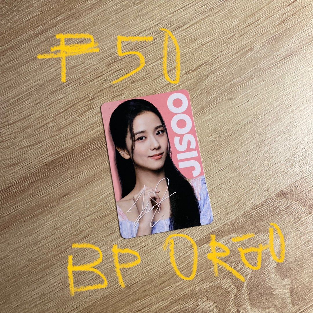 Blackpink photocard rosé jisoo on Carousell
