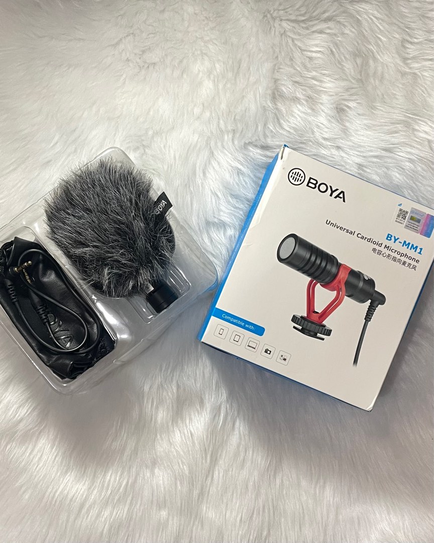 BOYA BY-MM1 Compact Camera Microphone, Audio, Microphones on Carousell