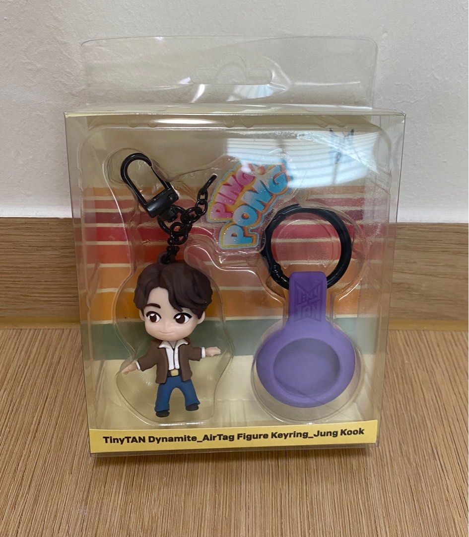 BTS Jung kook tinytan dynamite airtag figure keyring jung kook, Hobbies & Toys, Memorabilia ...