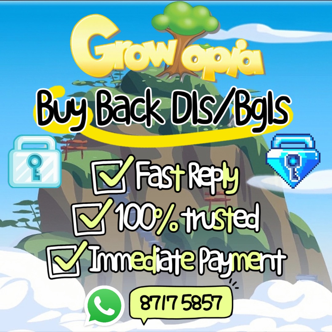 (Buy Back) Growtopia Diamond Locks Blue Gem Locks DLs BGLs Diamond Lock Blue Gem Lock DL BGL ...