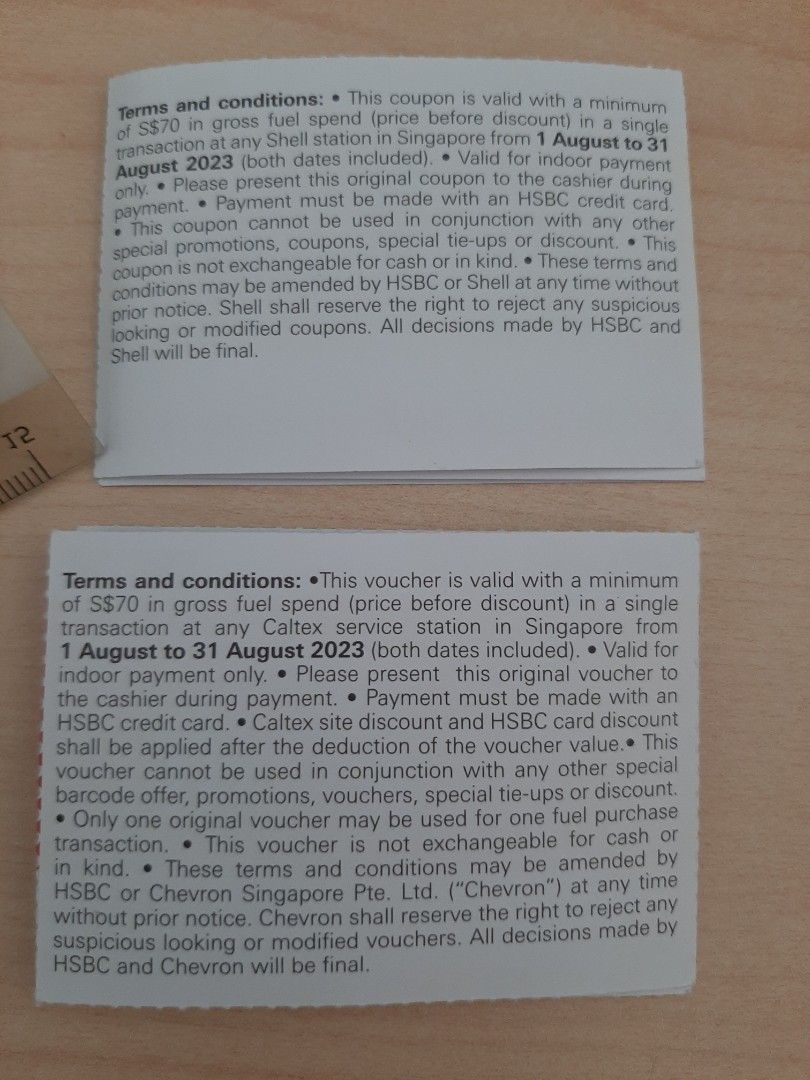 Caltex and Shell Petrol Voucher, Tickets & Vouchers, Vouchers on Carousell