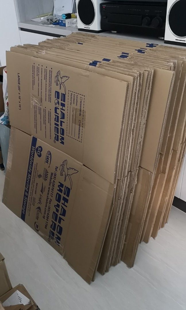 Carton box and corrugated cardbox roll, Furniture & Home Living, Home ...