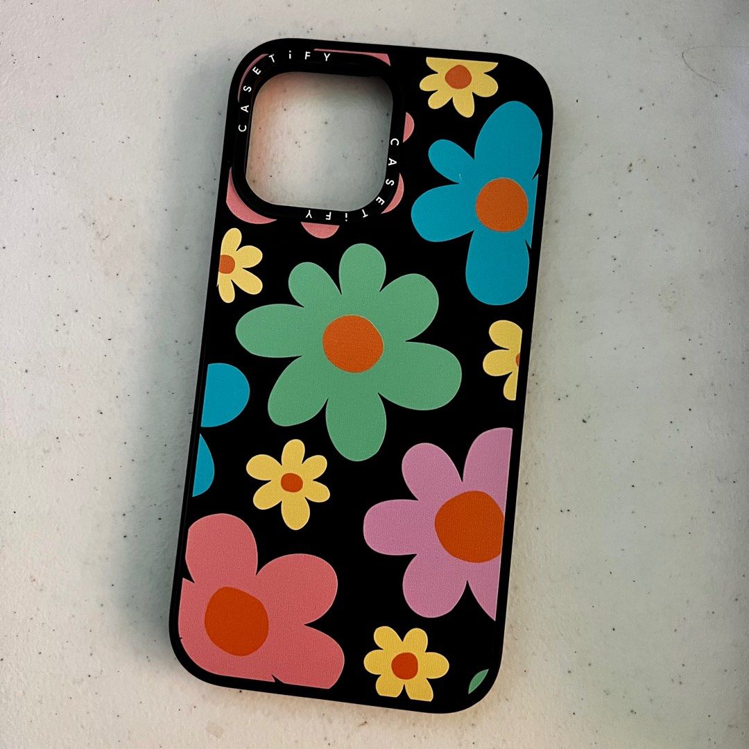 Casetify Transparent Floral Pastel Colors 70s Retro Flower Power Impact ...