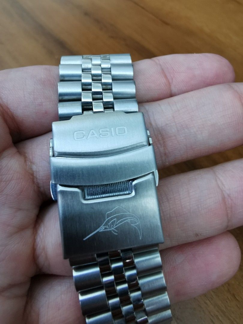 Casio Duro Marlin Mdv106 OEM Jubilee Bracelet, Men's Fashion, Watches ...