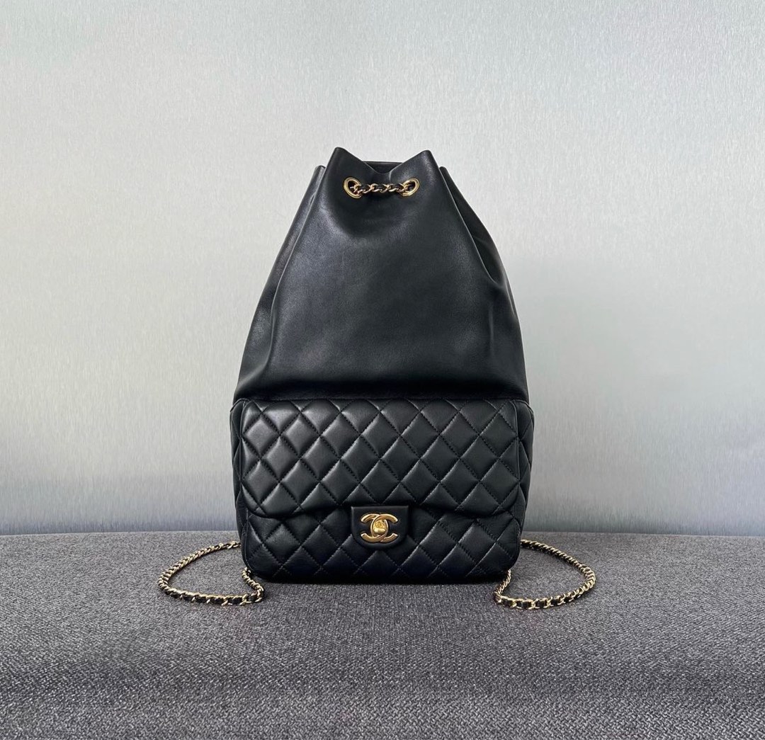 Chanel Back in Seoul Backpack Lambskin Black Ghw, Luxury, Bags ...