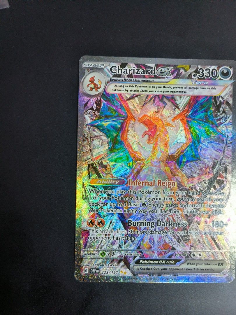 Charizard ex SAR (223/197) - Pokemon TCG Obsidian Flames, Hobbies ...