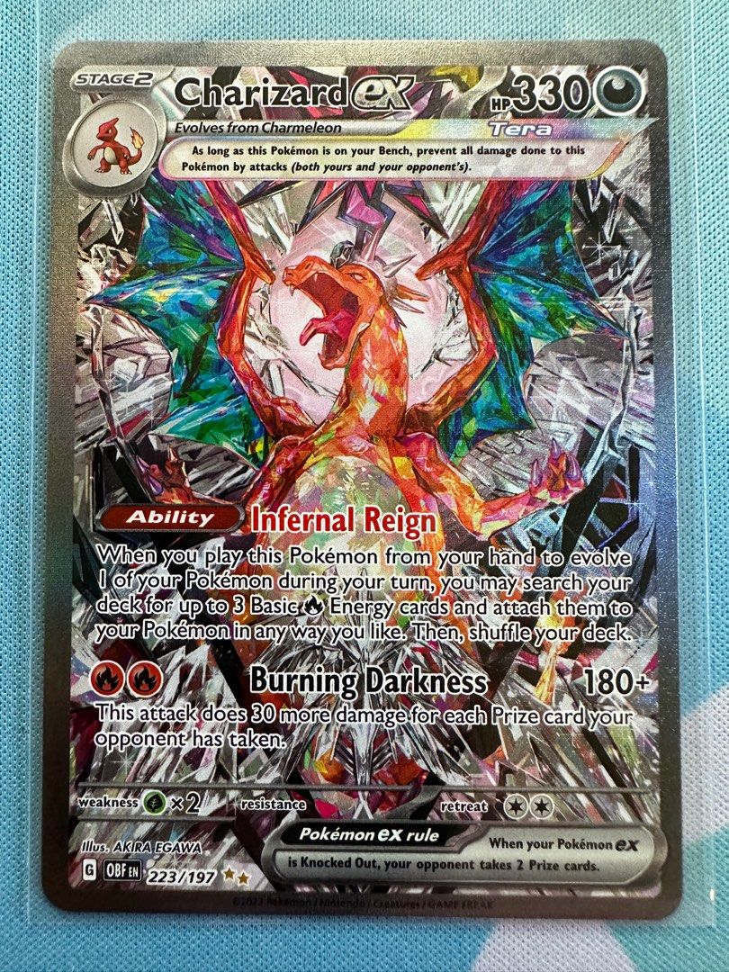 Pokemon TCG Charizard EX SAR, Hobbies & Toys, Toys & Games on Carousell
