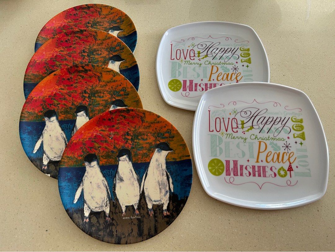 Merry Christmas Love Peace Plates Large Platter and Limited Edition ...