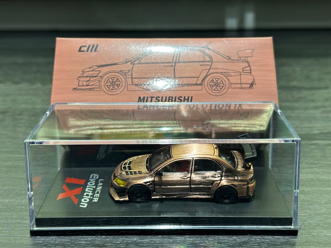 CM 1/64 Mitsubishi Lancer Evo lX in brushed copper colour, Hobbies ...