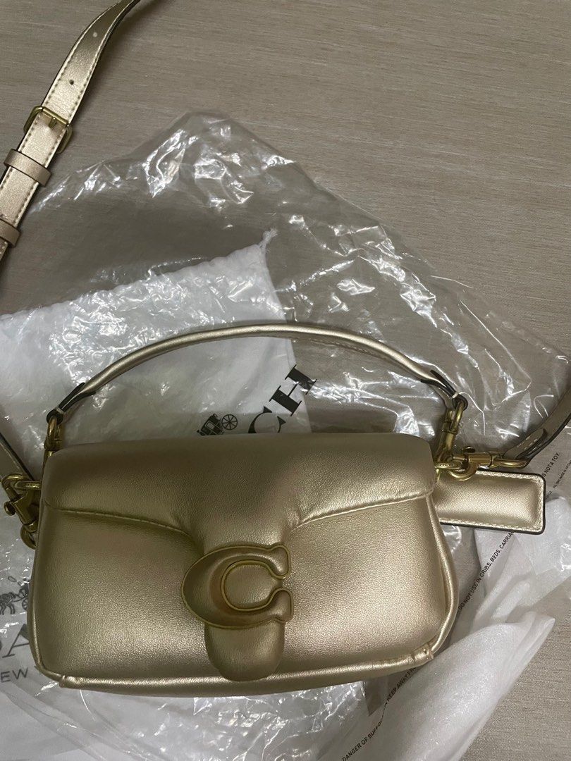 Coach Tabby Mini in Gold, Women's Fashion, Bags & Wallets, Cross-body ...