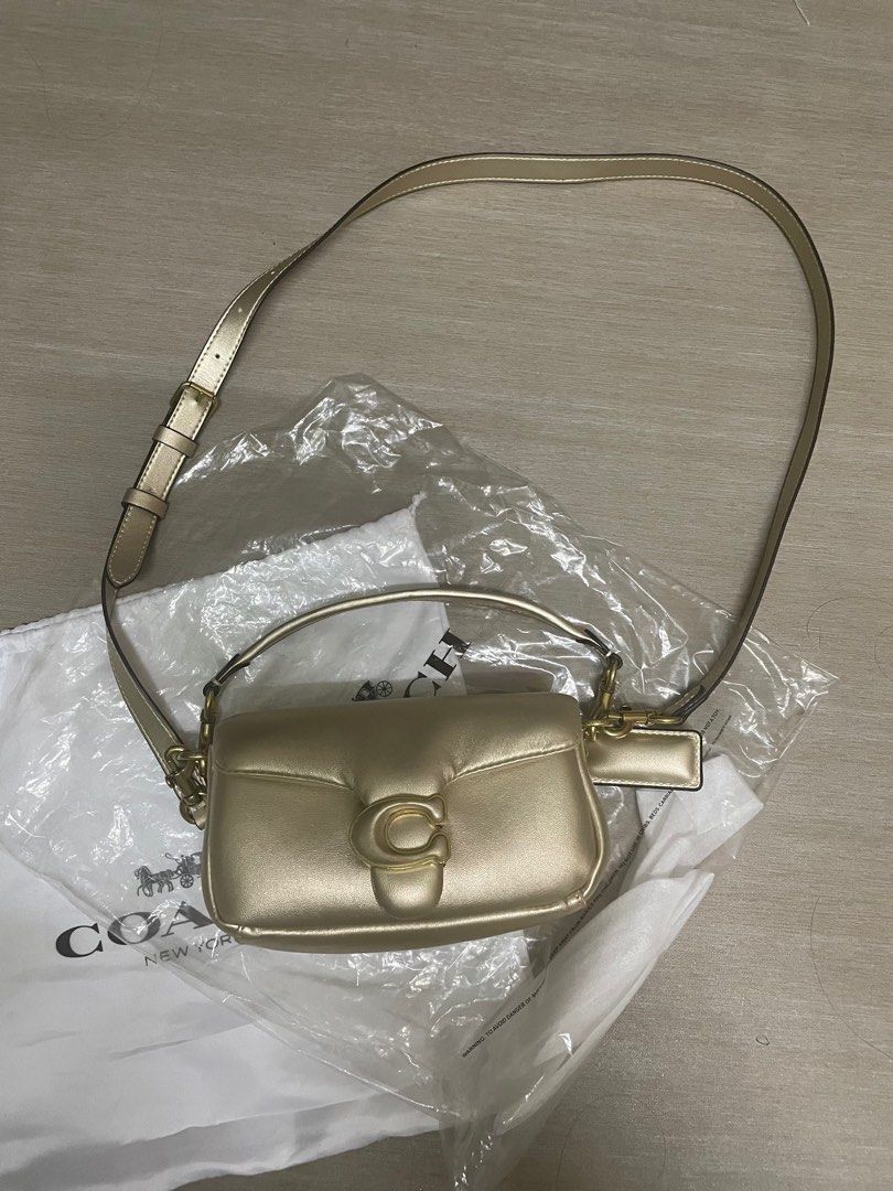 Coach Tabby Mini in Gold, Women's Fashion, Bags & Wallets, Cross-body ...
