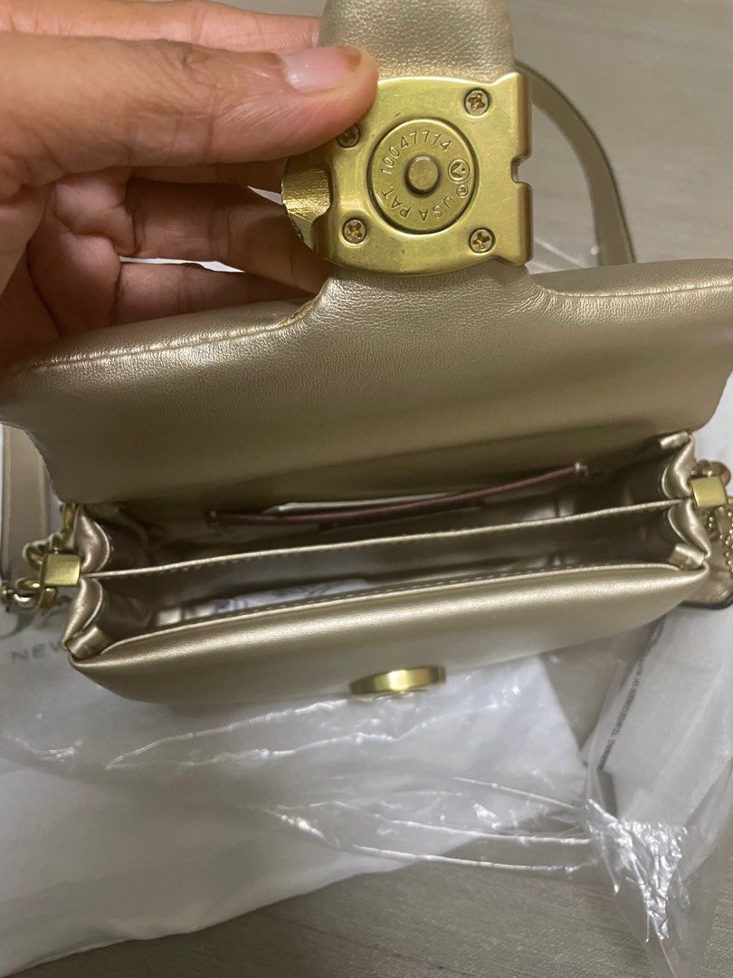 Coach Tabby Mini in Gold, Women's Fashion, Bags & Wallets, Cross-body ...