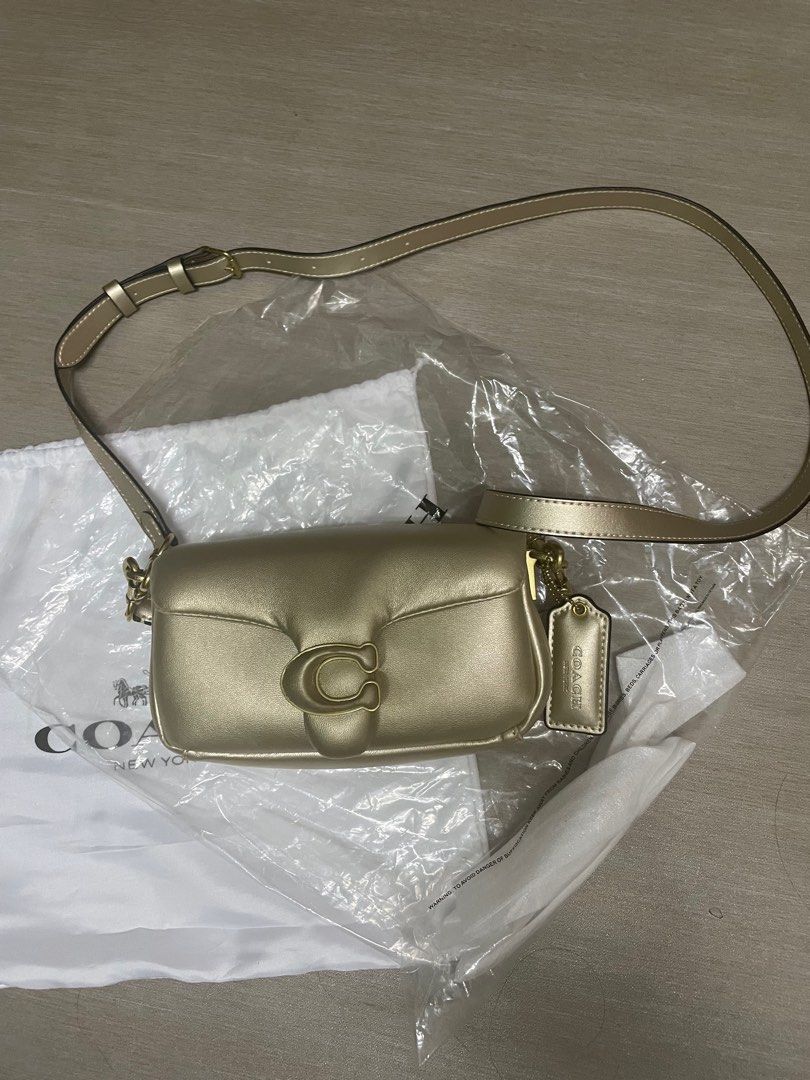 Coach Tabby Mini in Gold, Women's Fashion, Bags & Wallets, Cross-body ...