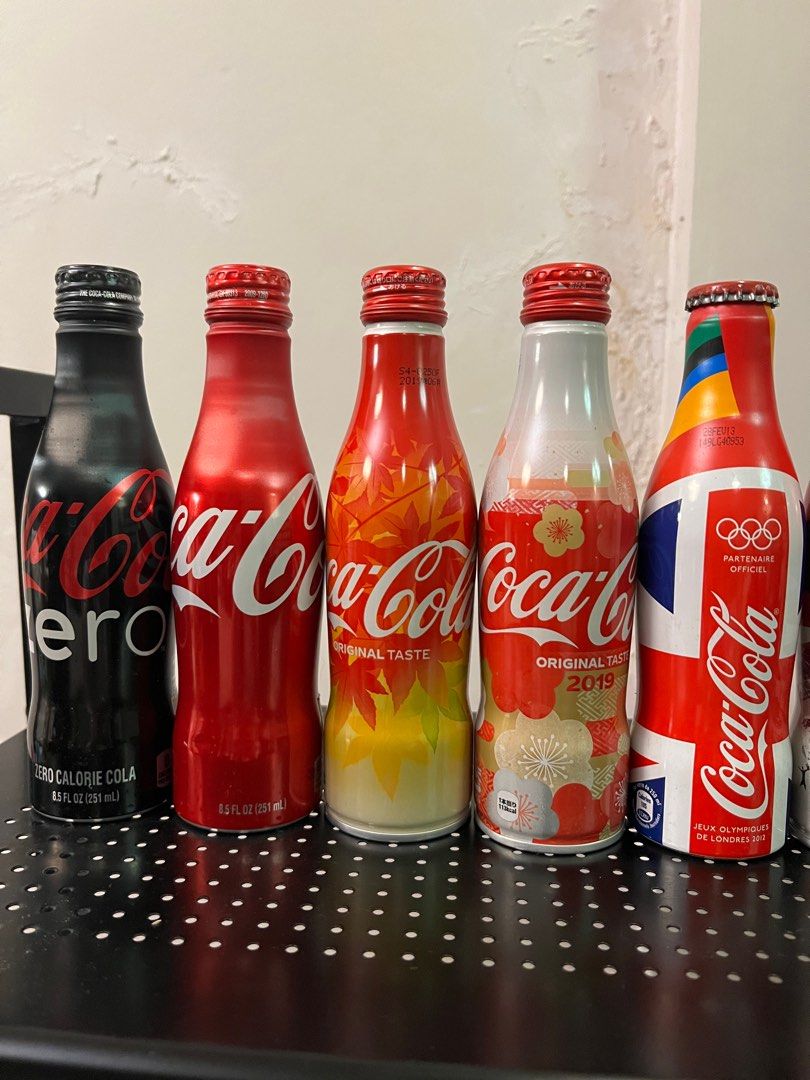 Coca Cola Collection Aluminum and Glass Bottle, Hobbies & Toys ...