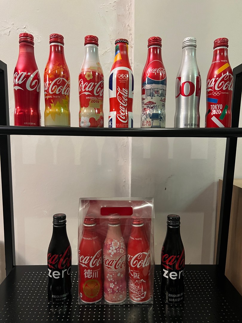 Coca Cola Collection Aluminum and Glass Bottle, Hobbies & Toys ...