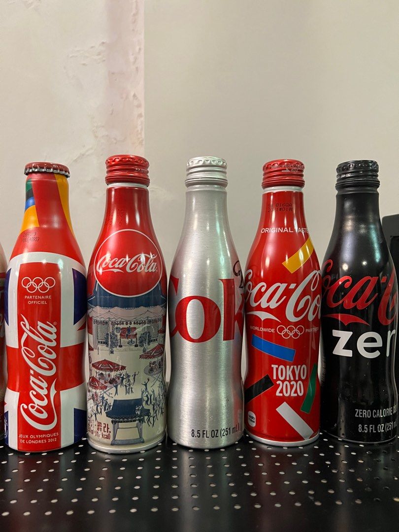 Coca Cola Collection Aluminum and Glass Bottle, Hobbies & Toys ...