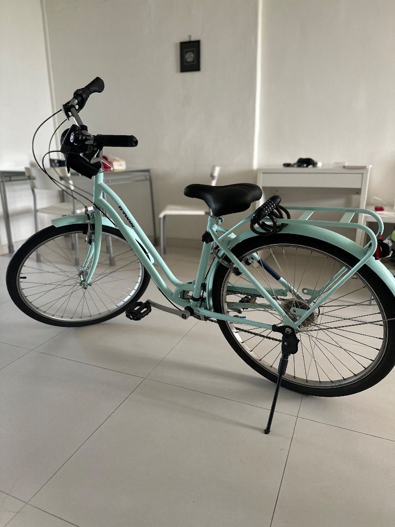 Decathlon City Bike Elops 120 with Accessories, Sports Equipment ...