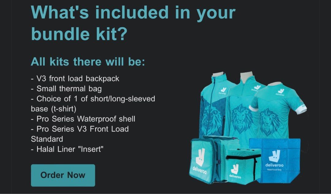 Deliveroo pro series rider kit (SG edition), Motorcycles, Motorcycle ...