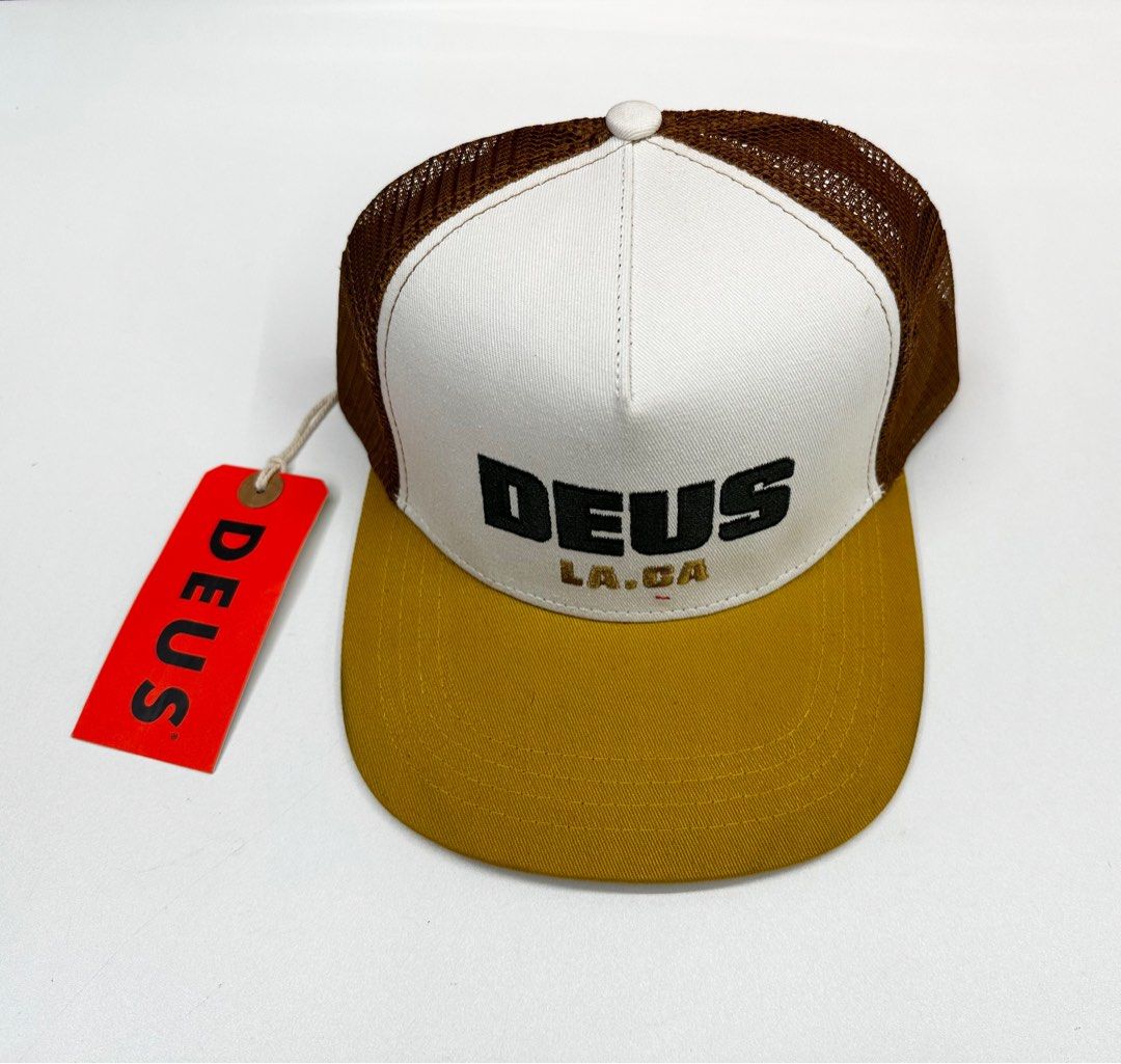Deus Ex Machina Akin Trucker, Mustard, Deus Trucker Cap, Trucker Hat on ...