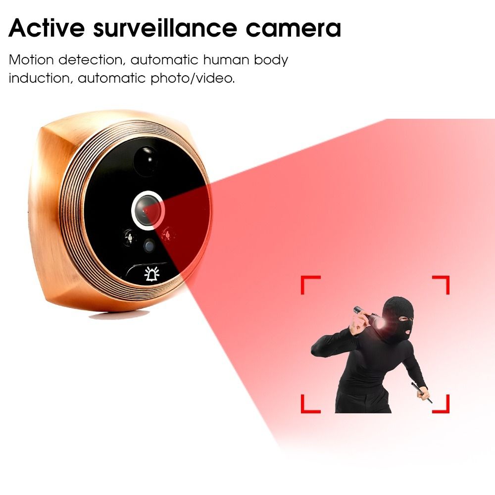 Digital Door Viewer Peephole Door Camera Doorbell 4.3-inch LCD Screen ...