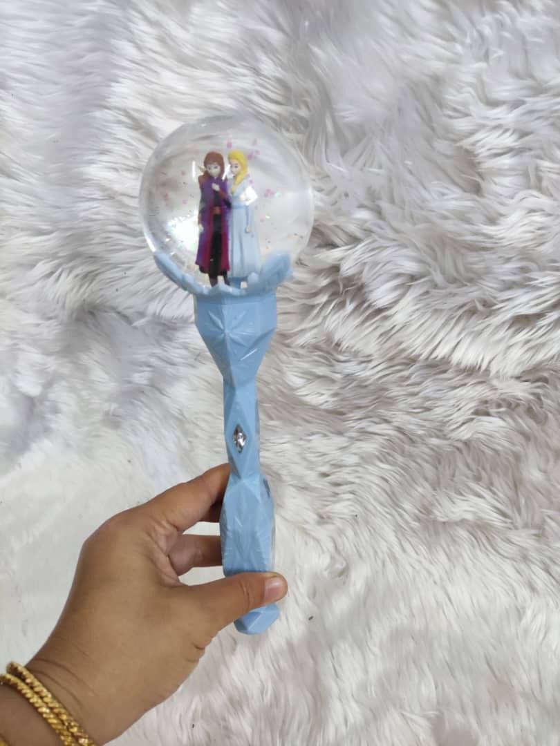 Disney Frozen 2 Sisters Musical Snow Wand Costume Prop Scepter, Hobbies ...