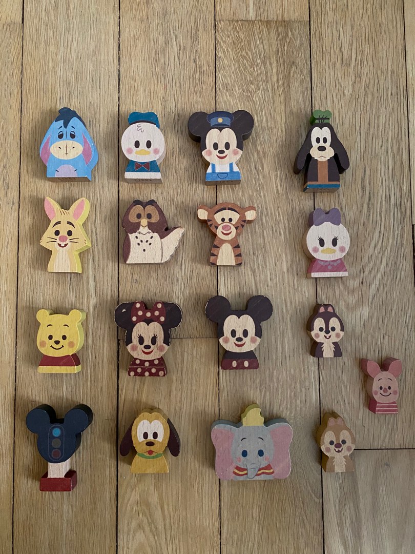 Disney Kidea Wooden Figurines, Hobbies & Toys, Toys & Games on Carousell